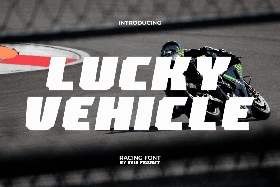 Lucky Vehicle Demo Font · 1001 Fonts