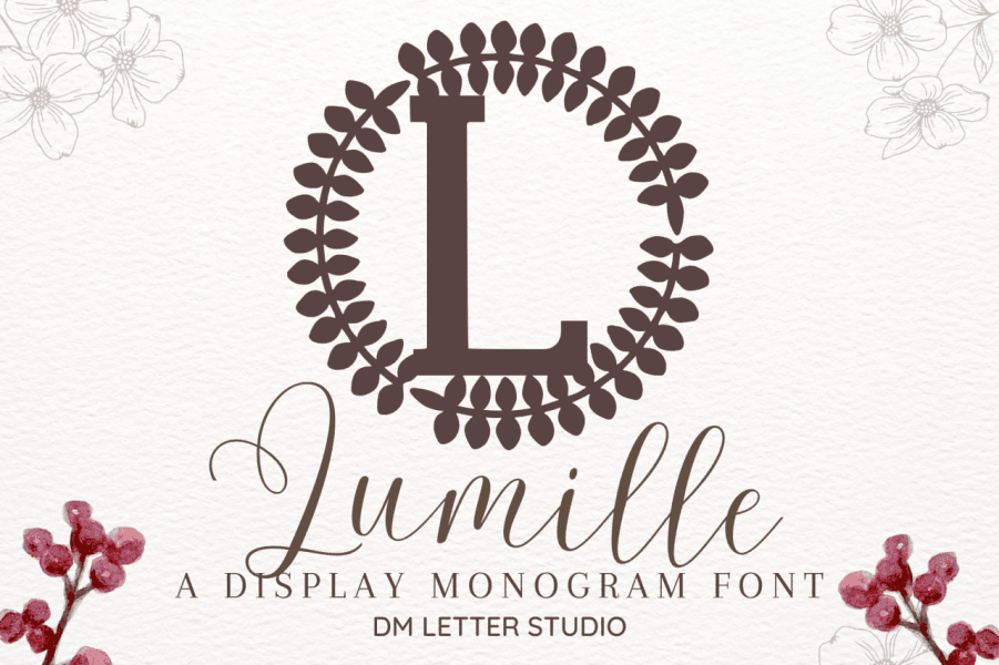 Lumille Monogram Font · 1001 Fonts