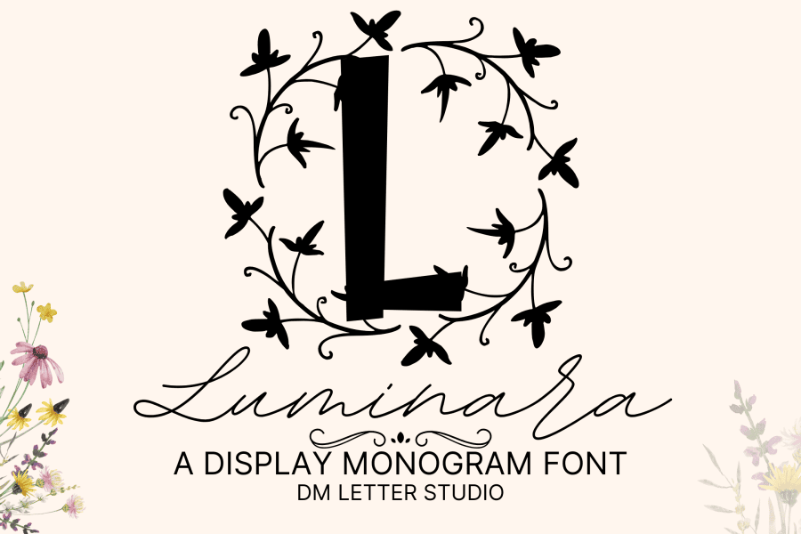 Luminara Monogram Font · 1001 Fonts