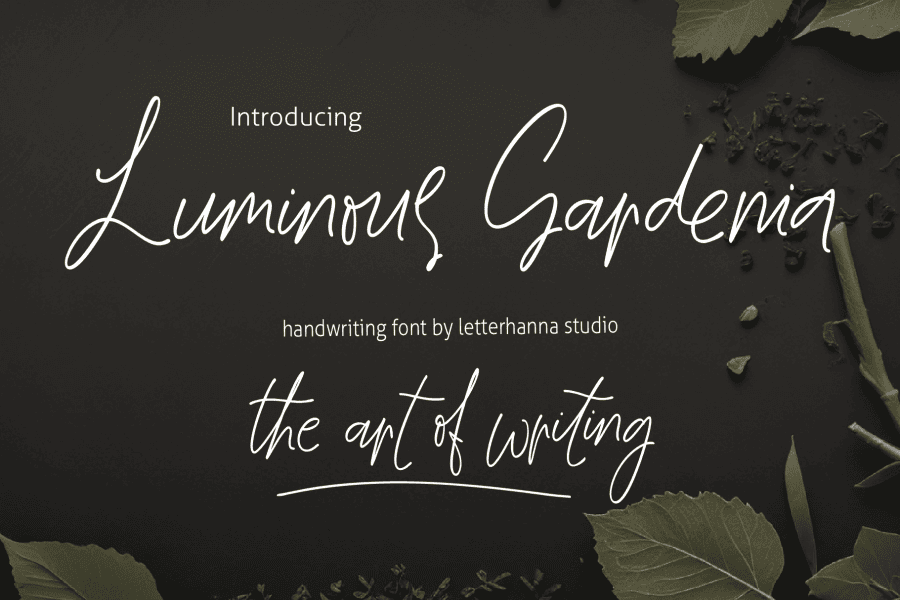 Luminous Gardenia Font · 1001 Fonts