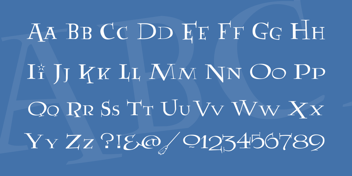 Harry Potter Lumos Font Fonts — Harry Potter Fan Zone