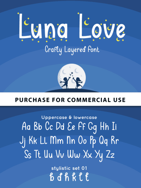 Luna love Display - Personal Font · 1001 Fonts