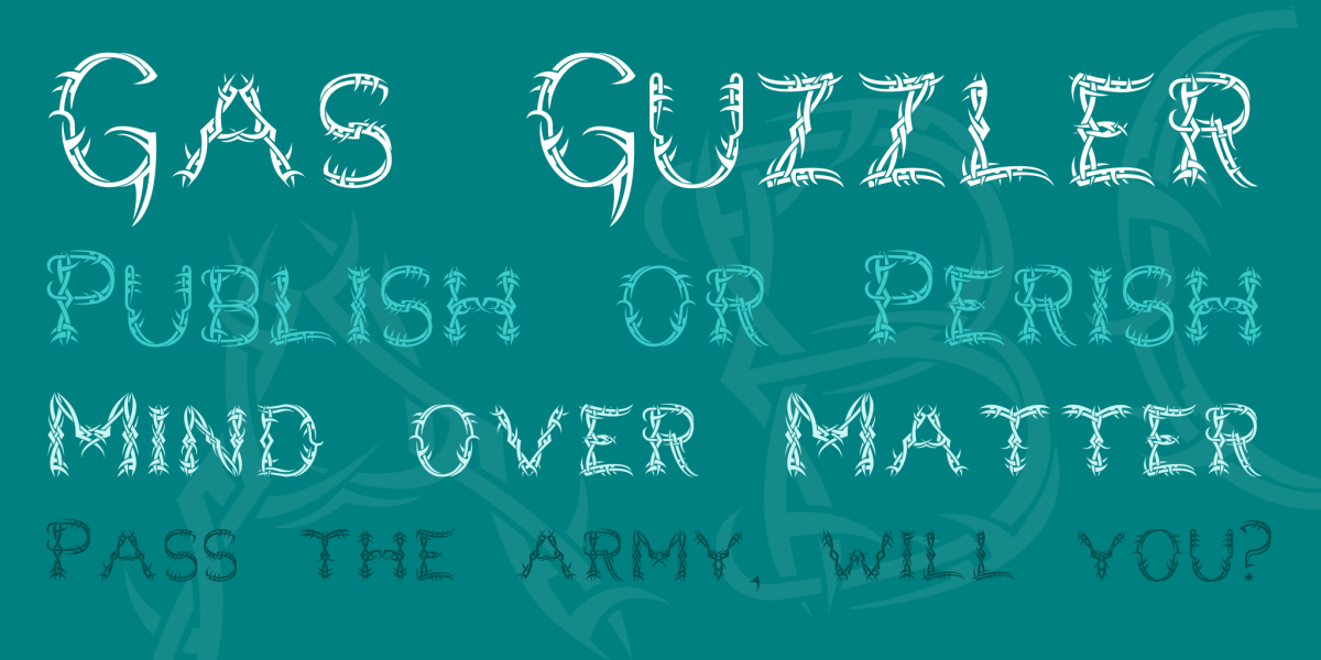 Lupus Blight Font · 1001 Fonts