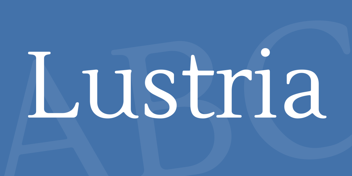 Lustria Font · 1001 Fonts