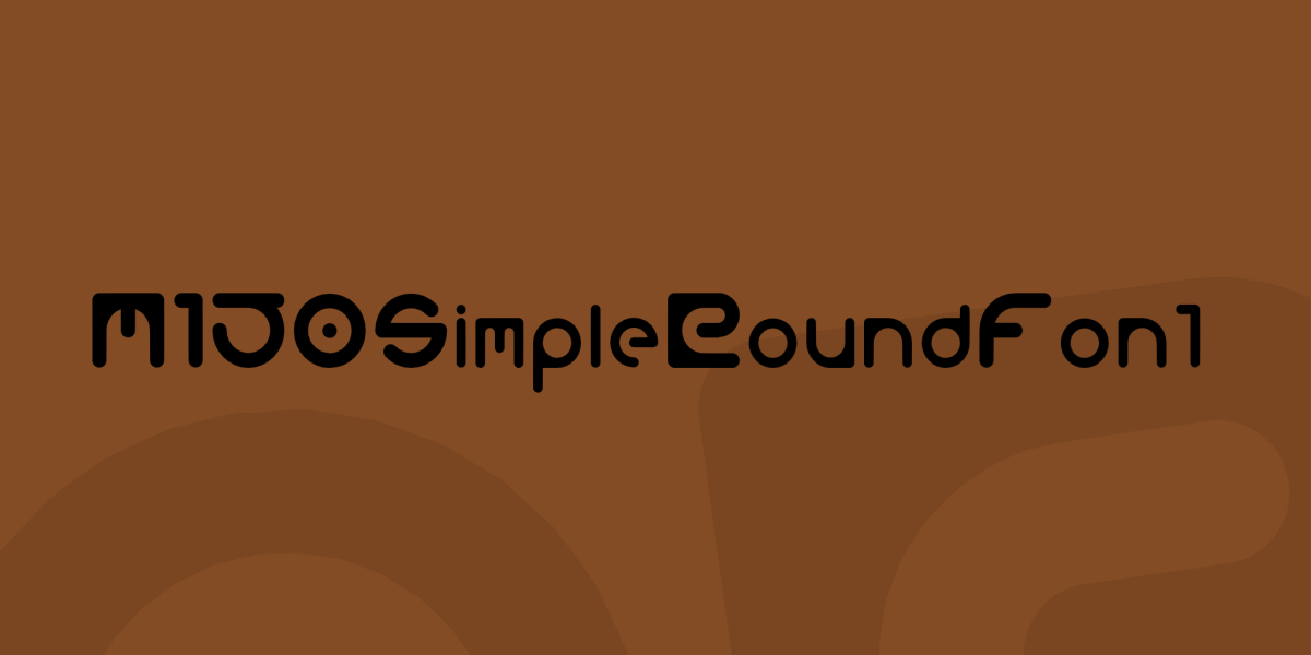 M150SimpleRoundFont Font · 1001 Fonts