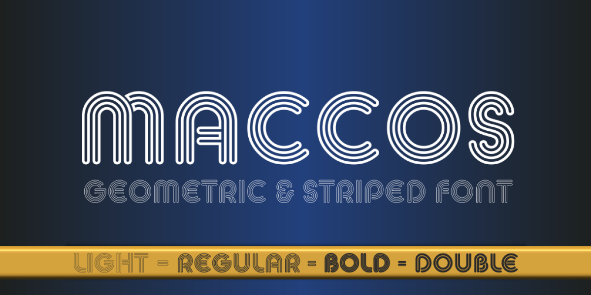 MACCOS Font Family · 1001 Fonts