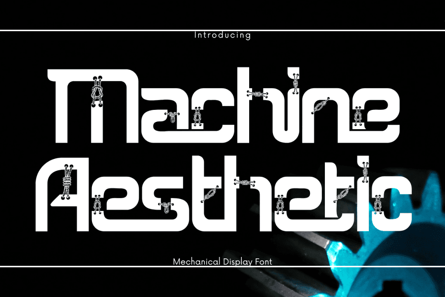 Machine Aesthetic Demo Font · 1001 Fonts