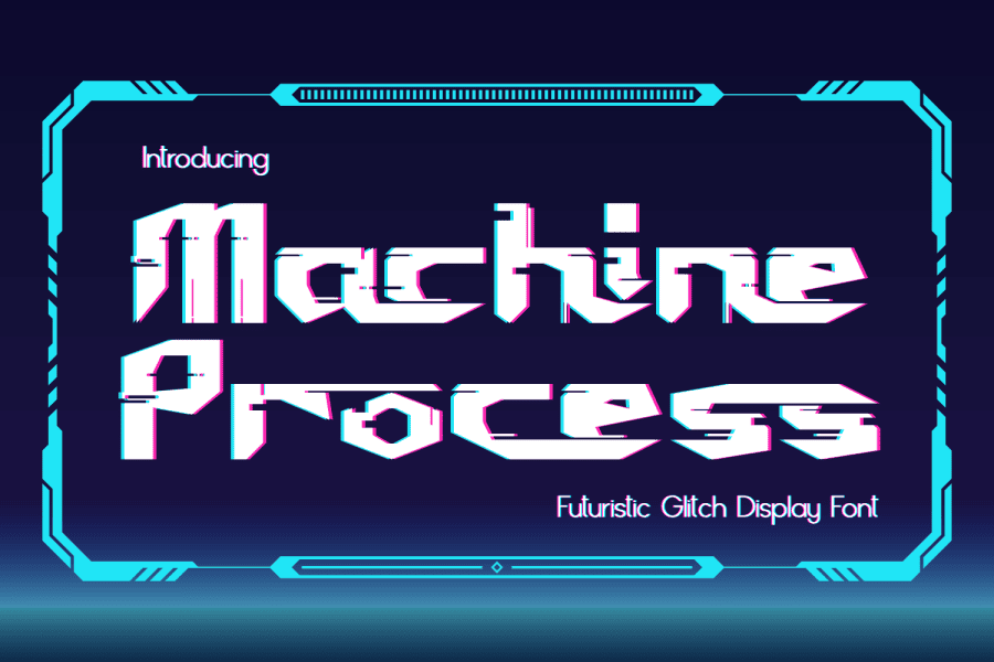 Machine Process Demo Font · 1001 Fonts