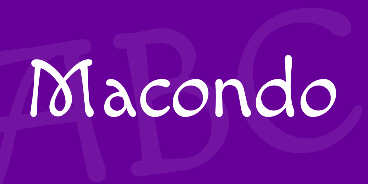 Macondo Font · 1001 Fonts