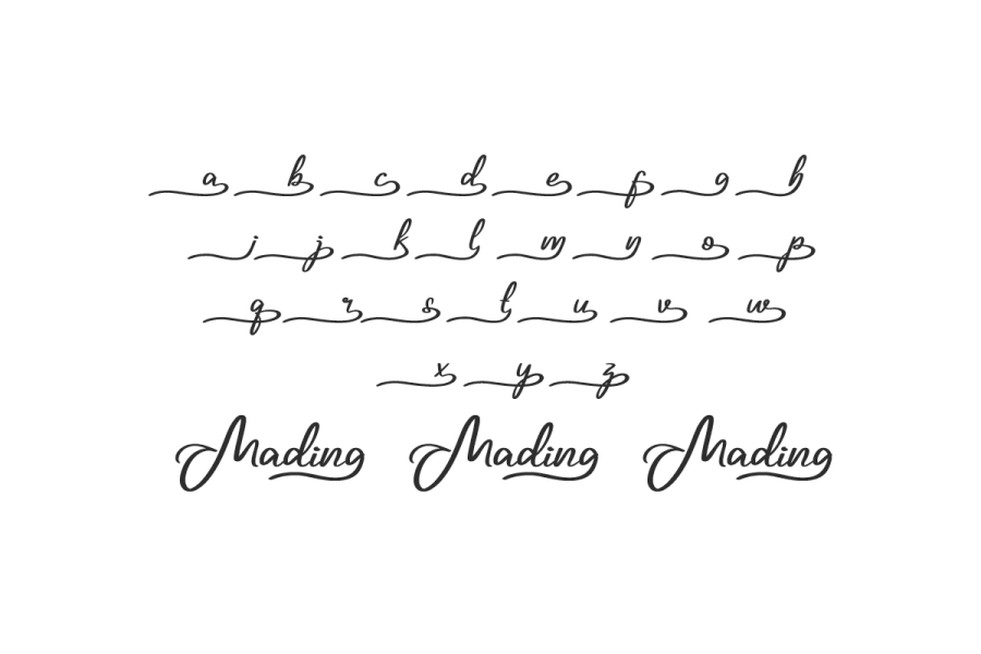 Mading Demo Font · 1001 Fonts