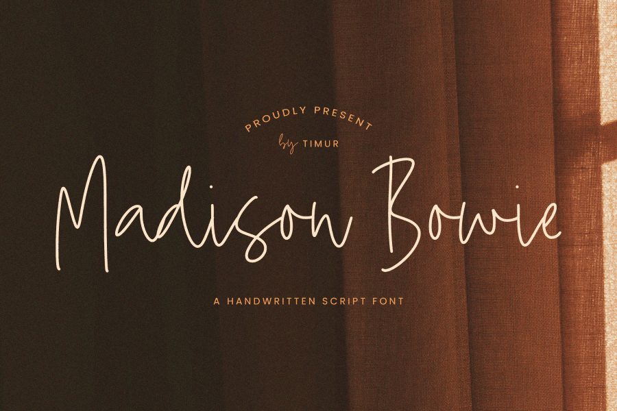 Madison Bowie Font · 1001 Fonts