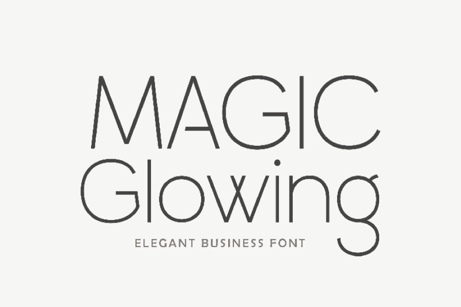 Magic Glowing Font · 1001 Fonts
