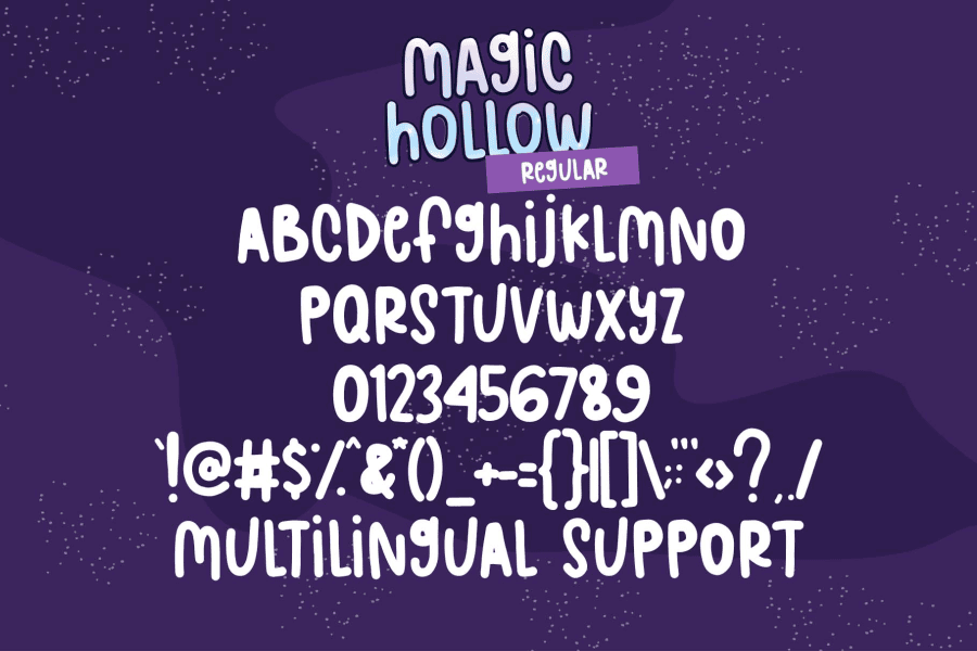 Magic Hollow Font · 1001 Fonts