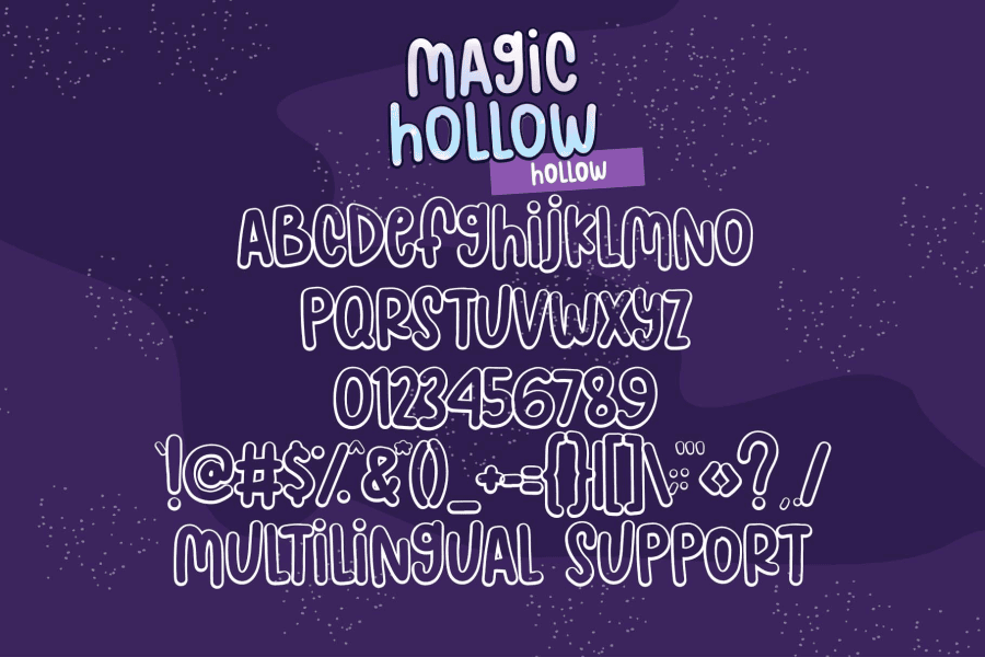 Magic Hollow Font · 1001 Fonts