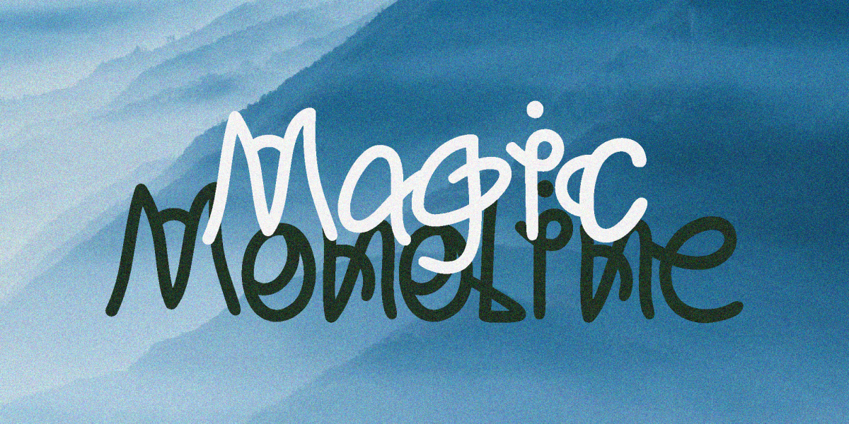 Magic Monoline Font · 1001 Fonts
