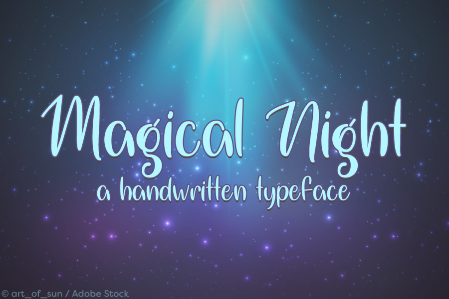 Magical Night Font · 1001 Fonts