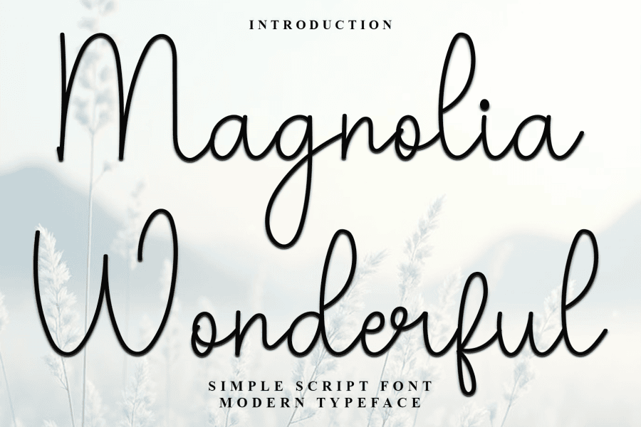 Magnolia Wonderful Font · 1001 Fonts