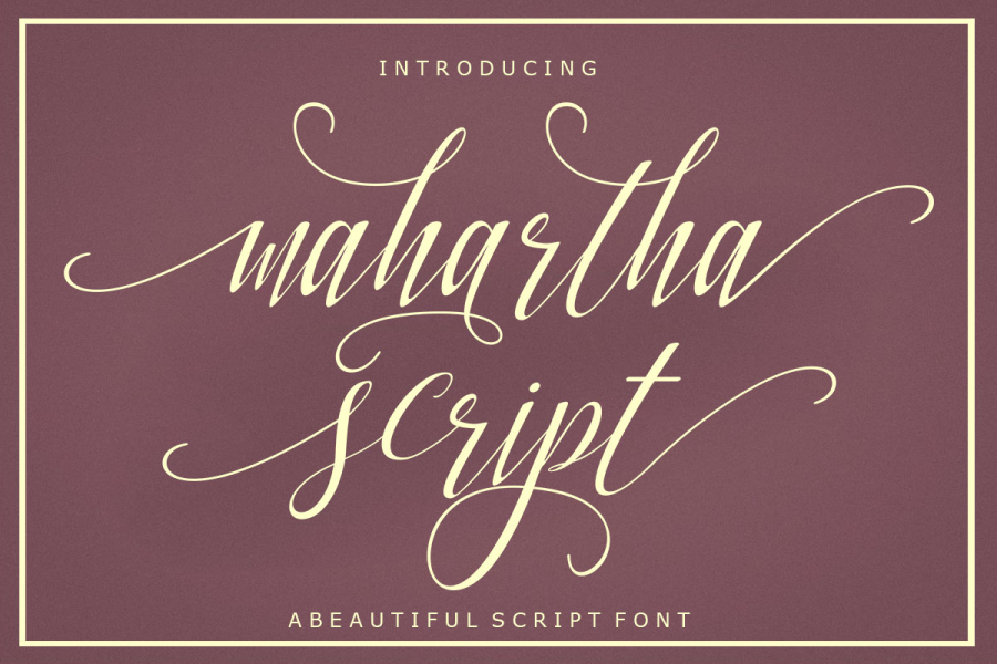 Mahartha Script Font · 1001 Fonts
