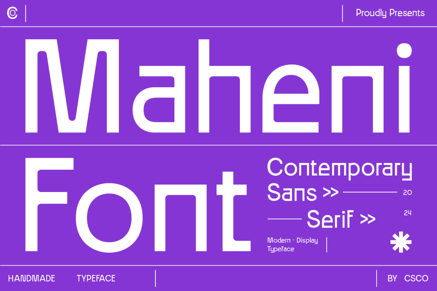 Maheni Demo Font · 1001 Fonts
