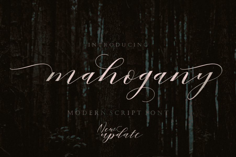 Mahogany Script Font · 1001 Fonts