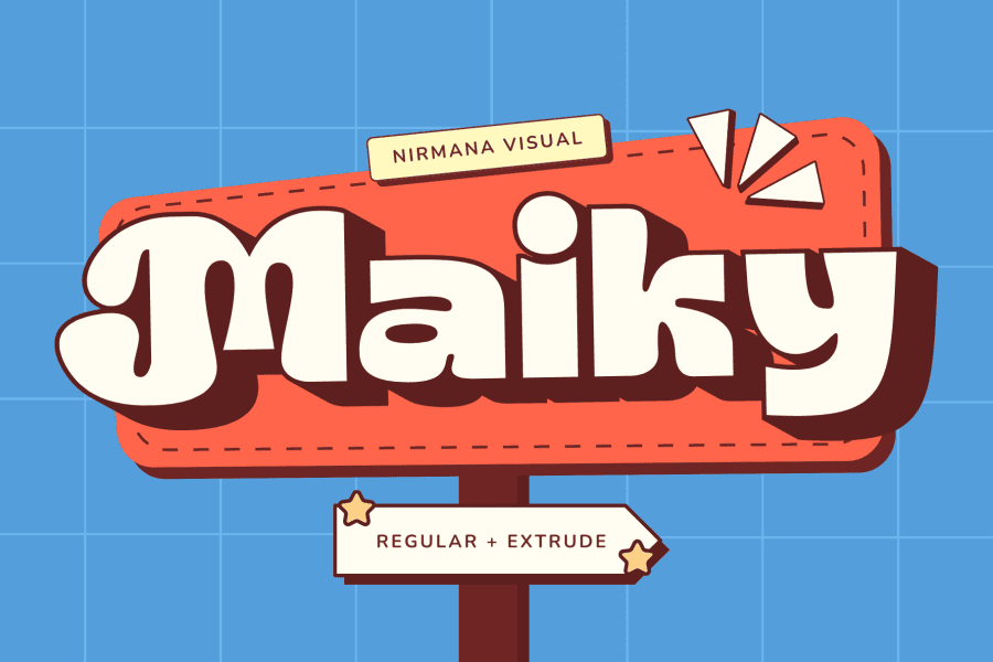 Maiky Retro Demo Font · 1001 Fonts