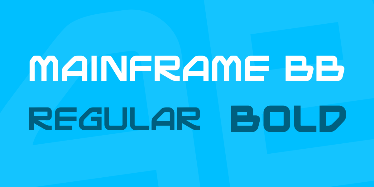 Mainframe BB Font Family · 1001 Fonts