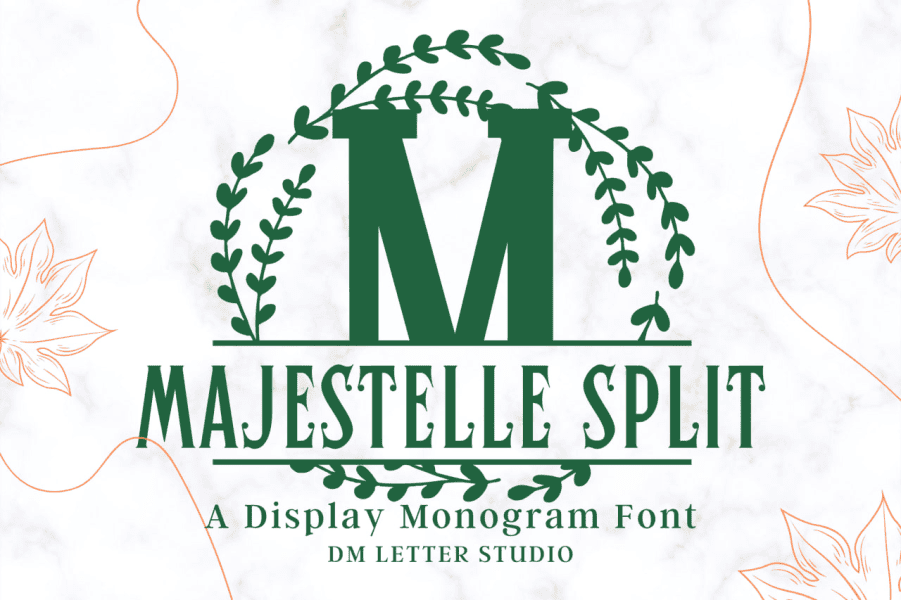 3 Free Family Name Split Monogram Fonts · 1001 Fonts