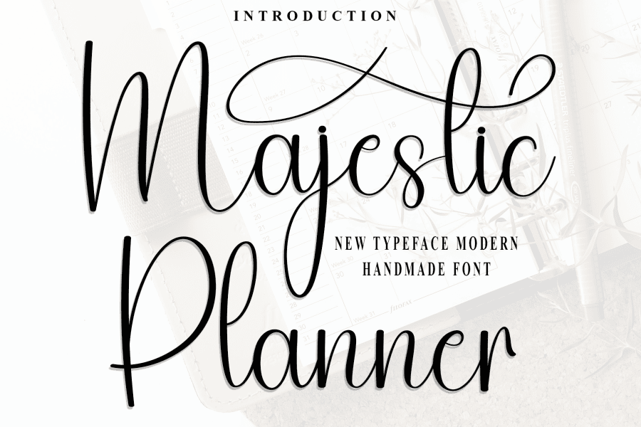 Majestic Planner Font · 1001 Fonts