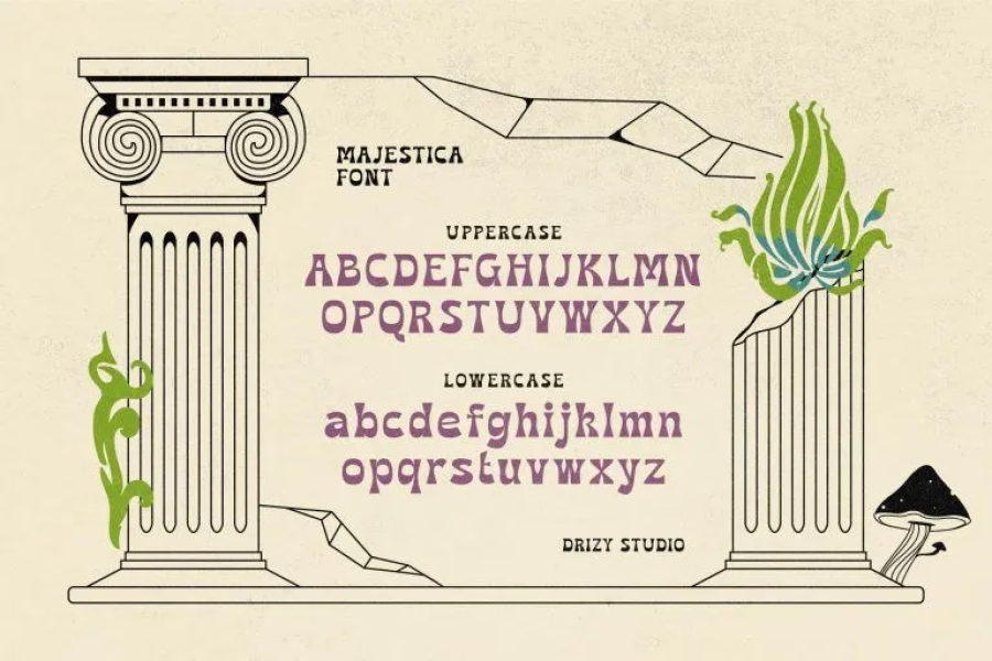 Majestica Font · 1001 Fonts