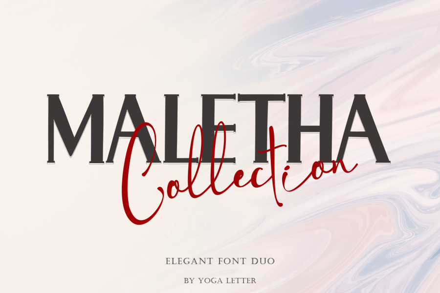 Maletha Collection Font Family · 1001 Fonts