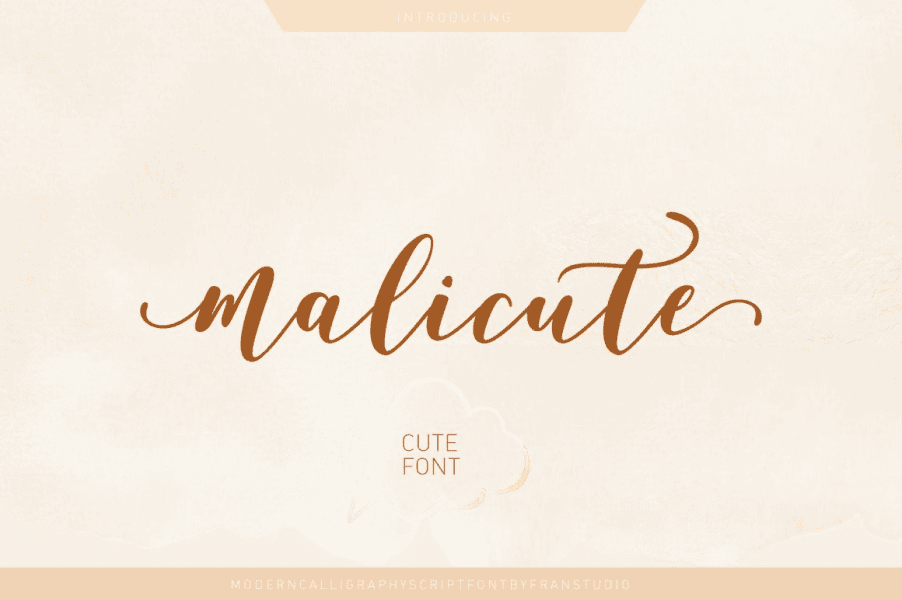Malicute Script Font · 1001 Fonts