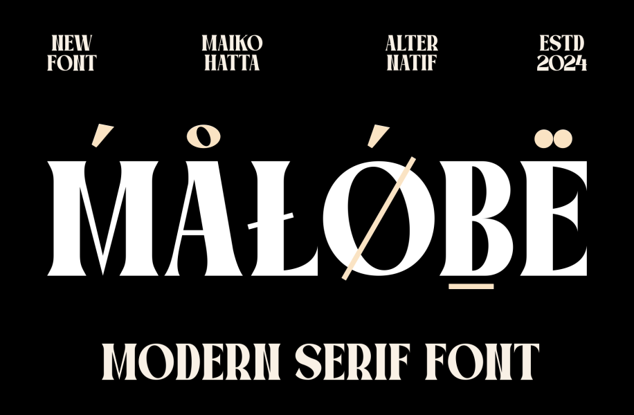 MALOBE Font · 1001 Fonts