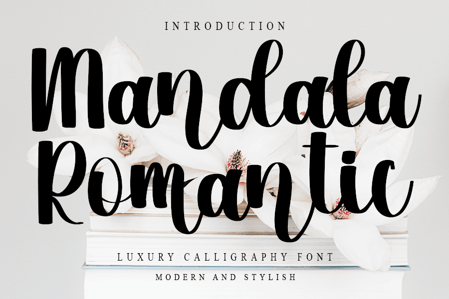 Mandala Romantic Font · 1001 Fonts
