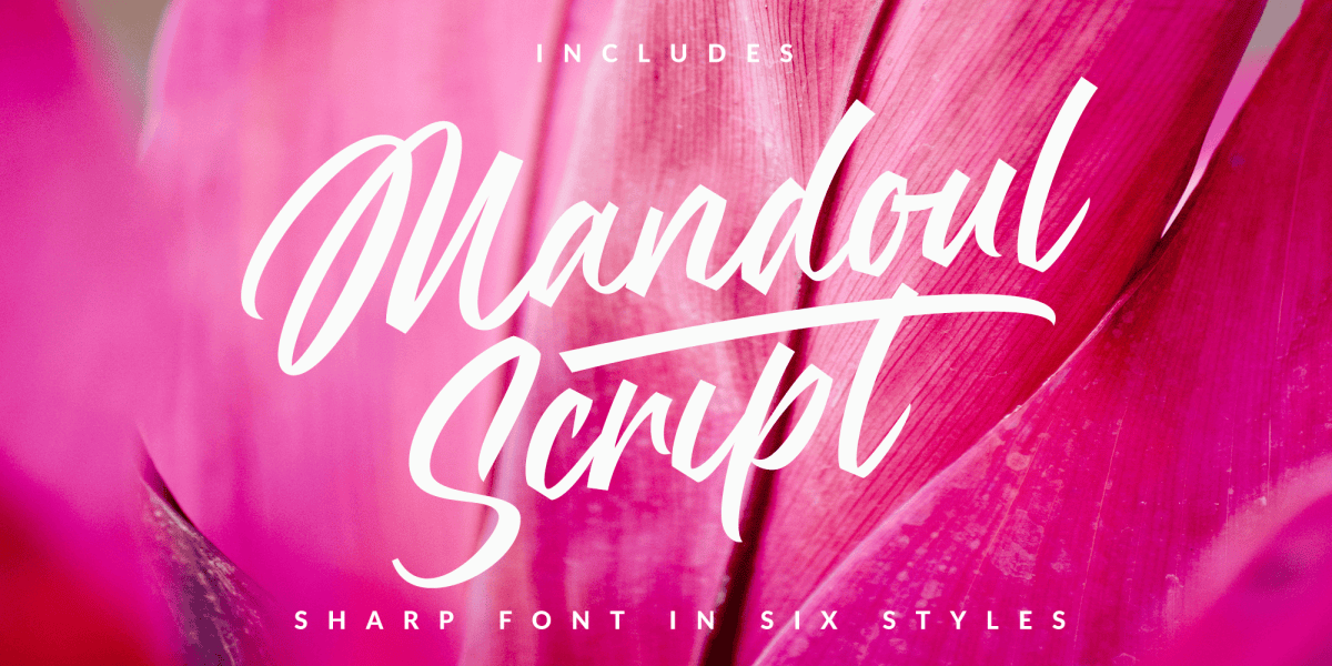 Mandoul Script PERSONAL USE ONLY Font Family · 1001 Fonts