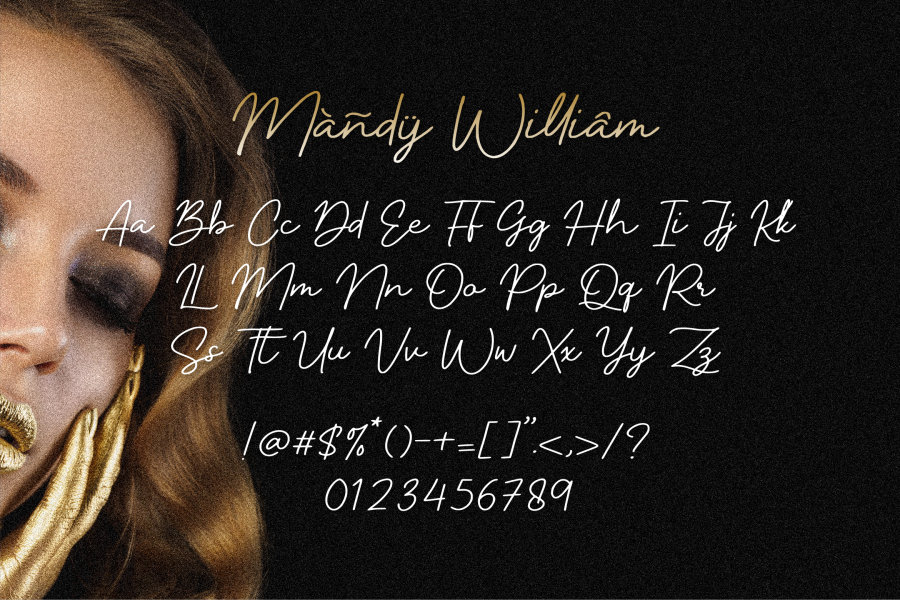 Mandy William Demo Font · 1001 Fonts