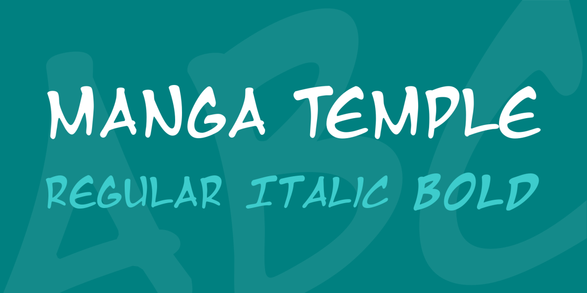 Manga Temple Font Family · 1001 Fonts