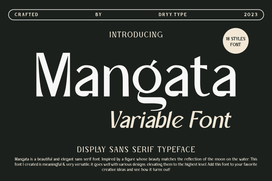 Mangata Font Family · 1001 Fonts