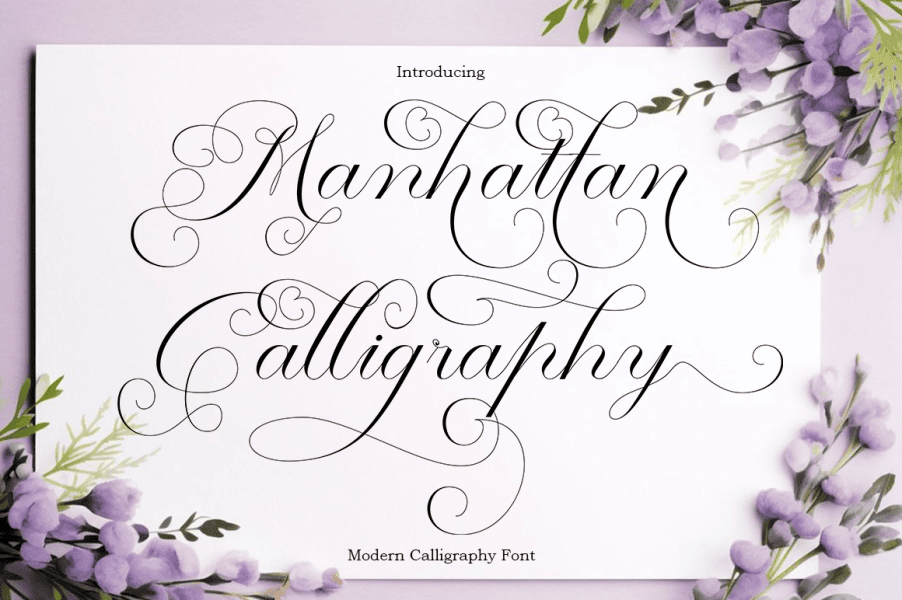 Manhattan Calligraphy Font · 1001 Fonts