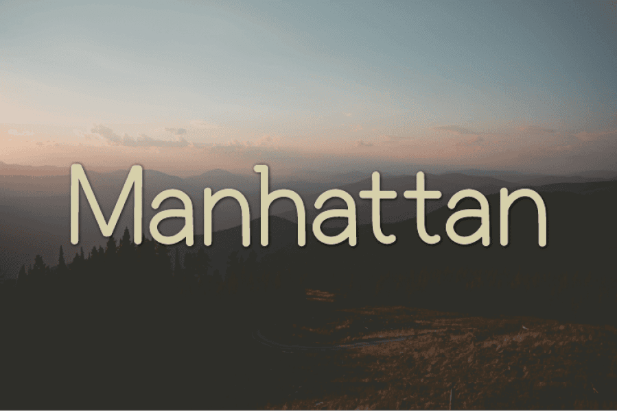 Manhattan Font · 1001 Fonts