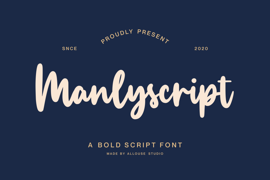 Manlyscript Font · 1001 Fonts