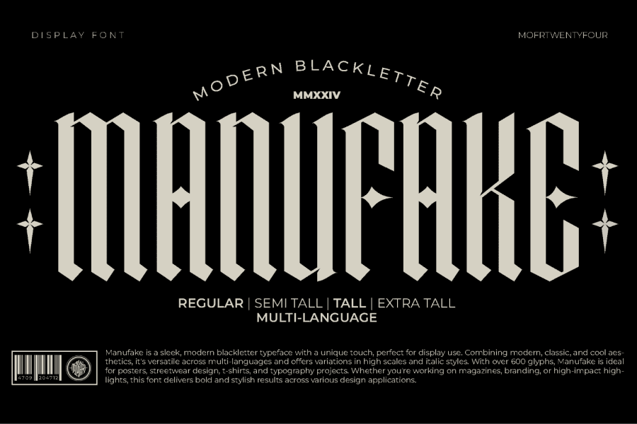 Manufake Demo Font · 1001 Fonts