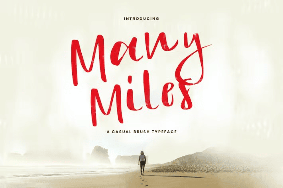 Many Miles Font · 1001 Fonts