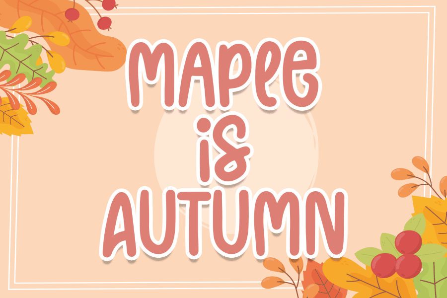 Maple Love Font · 1001 Fonts