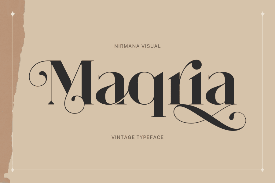 Maqria Vintage Font · 1001 Fonts