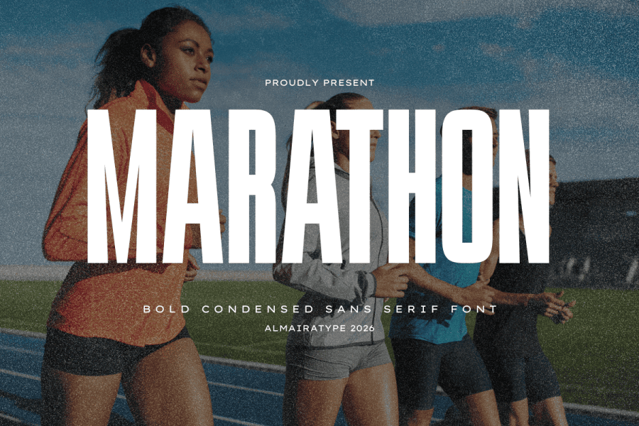 Marathon Font · 1001 Fonts