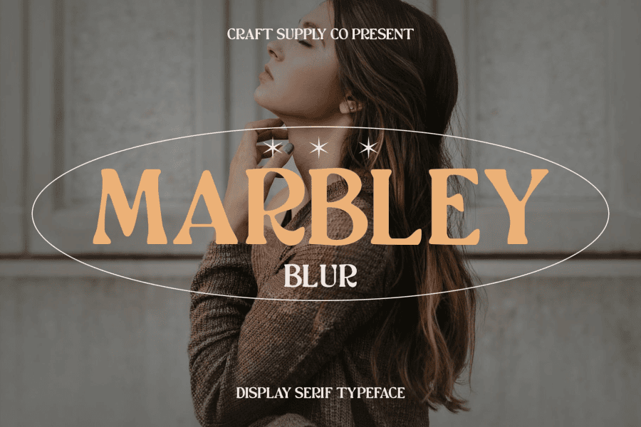 Marbley Blur Demo Font · 1001 Fonts