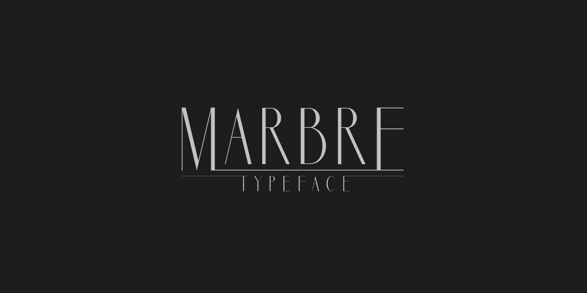 Marbre Sans Font Family · 1001 Fonts