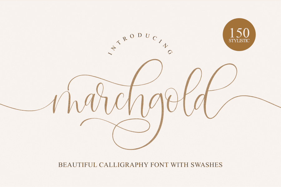 Marchgold Font · 1001 Fonts