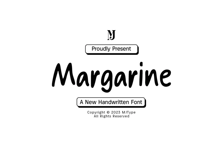 Margarine MJ Font · 1001 Fonts