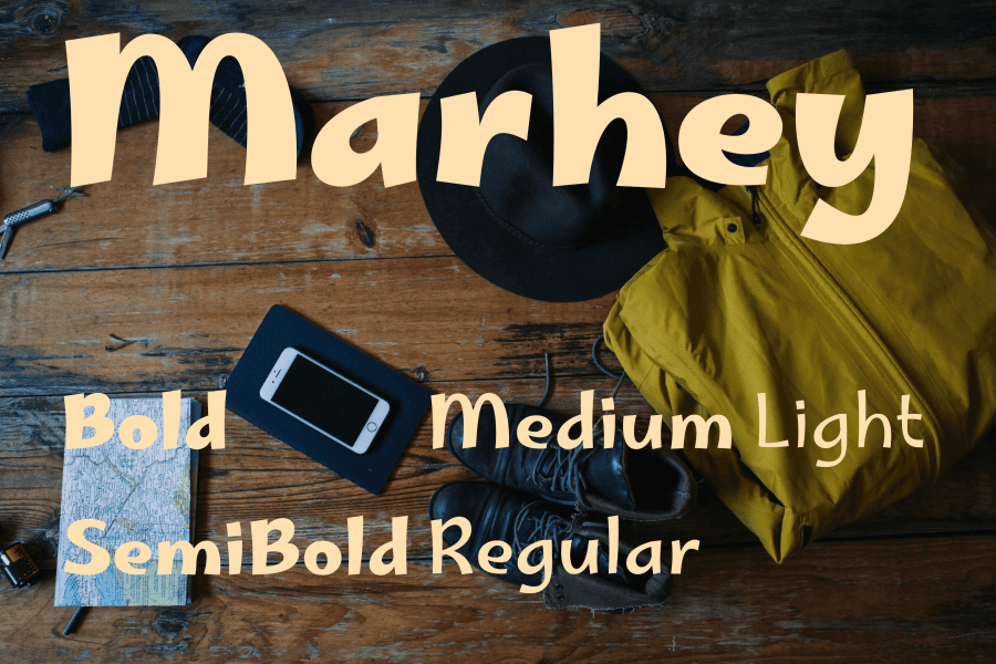 Marhey Font Family · 1001 Fonts